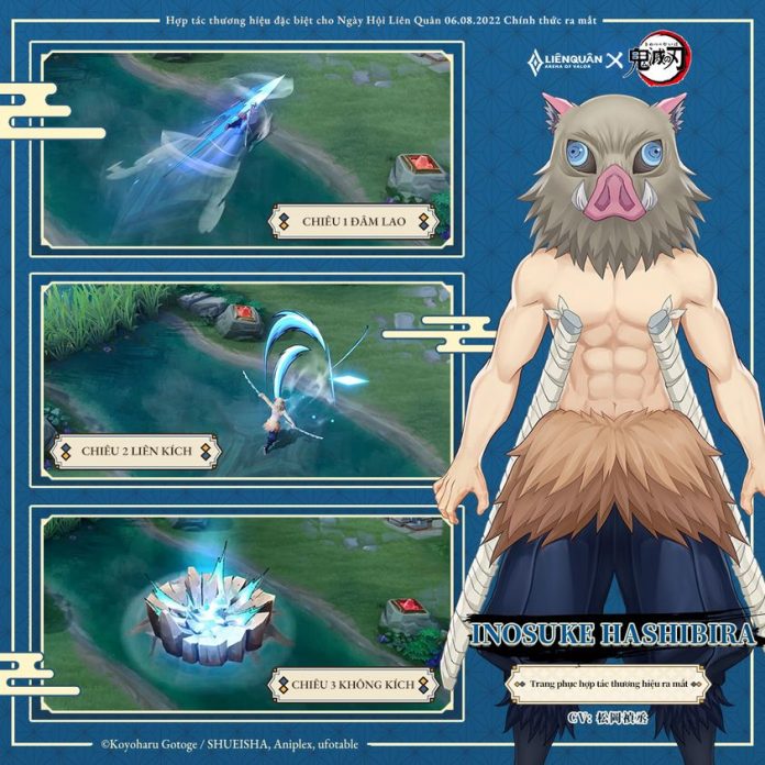 Full ngoại hình, hiệu ứng chiêu thức Skin Zephys Inosuke HOT - VTC Pay Blog