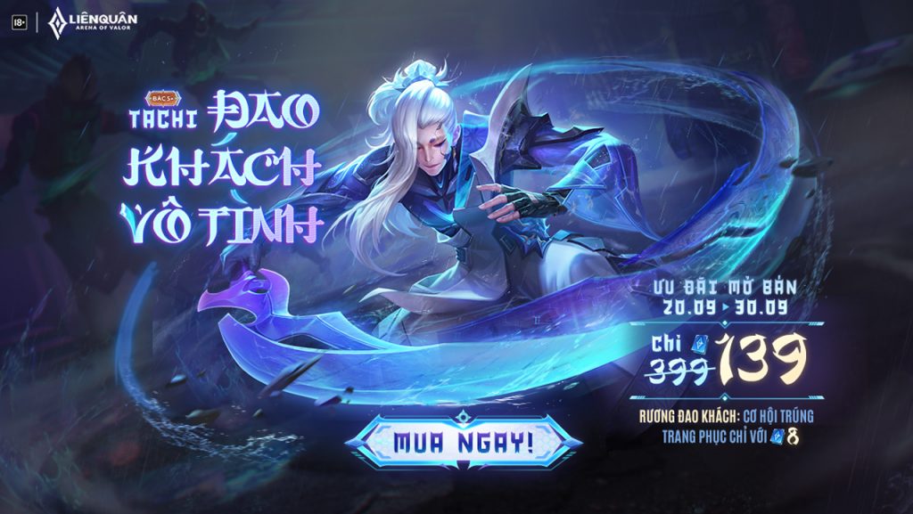 Full ngoại hình, hiệu ứng Skin Tachi Đao Khách Vô Tình