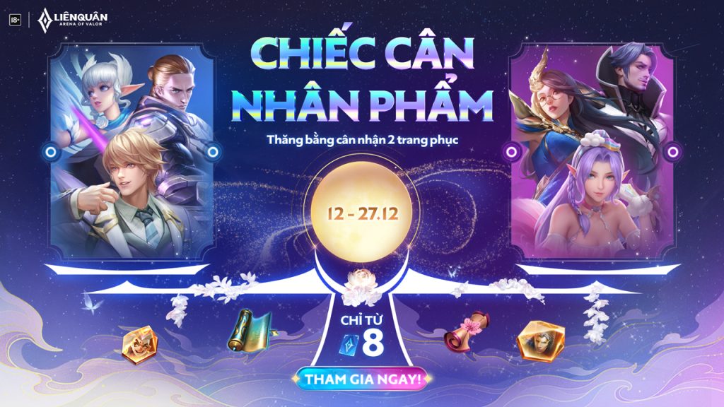 Cách chơi sự kiện Chiếc Cân Nhân Phẩm - Liên Quân T12/2022 - VTC Pay Blog