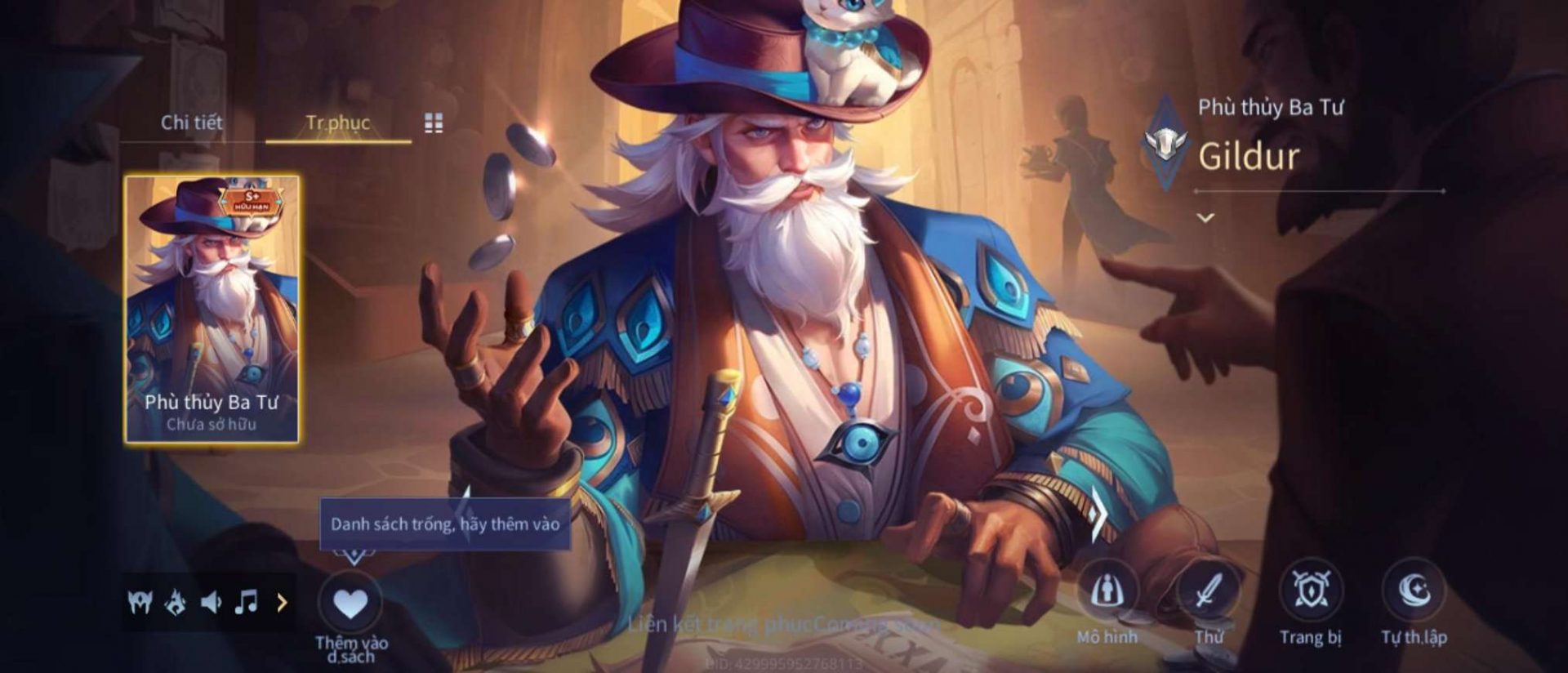 Skin Gildur Phù Thủy Ba Tư - Sự kiện Phá Băng Nhận Qùa - VTC Pay Blog