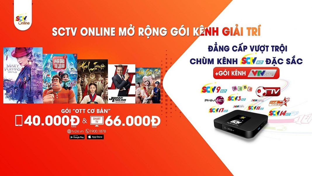 Có những gói SCTV online nào? Tổng hợp giá cước truyền hình SCTV