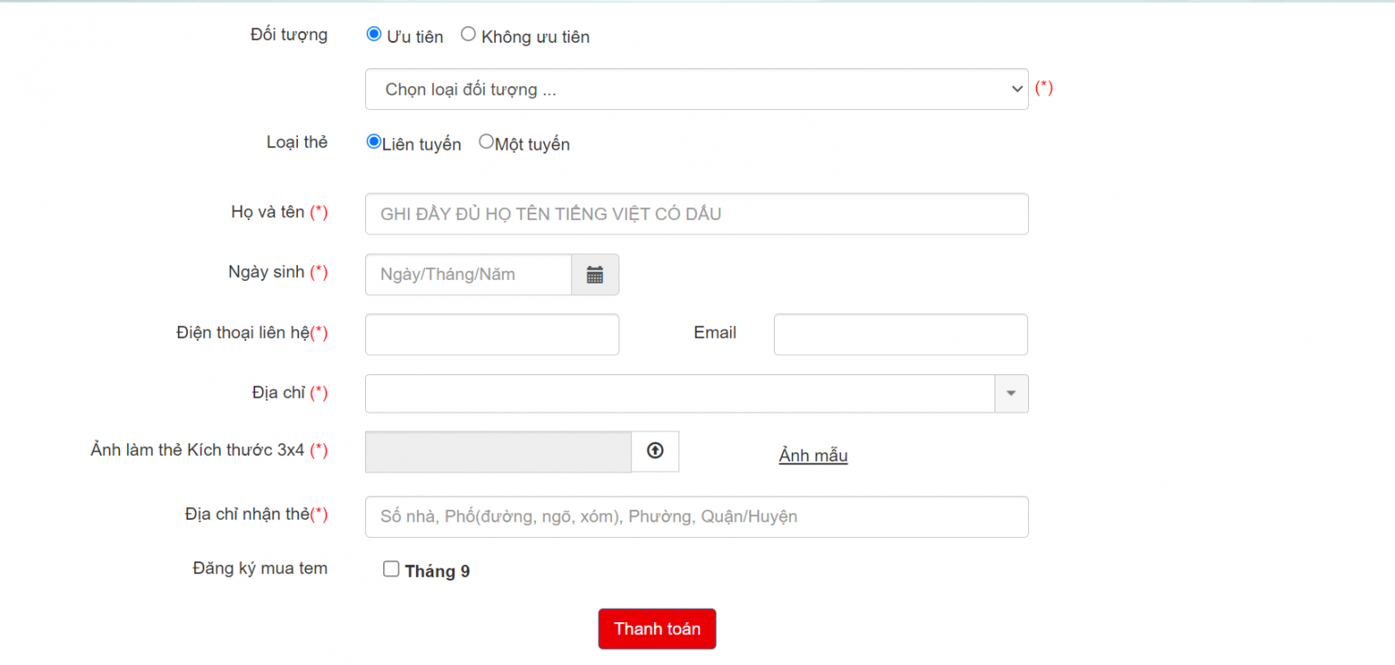 Cách làm vé xe bus online cho học sinh, sinh viên từ A đến Z