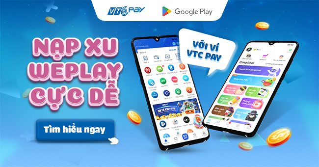 Cách nạp xu Weplay lên vip trên điện thoại Android