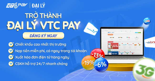 HƯỚNG DẪN ĐĂNG KÍ ĐẠI LÝ VTC PAY