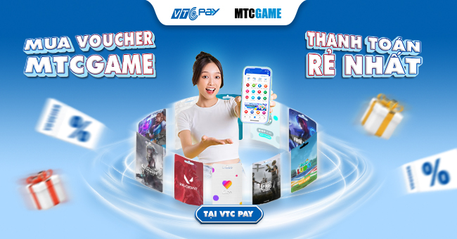 MUA VOUCHER MTC GAME, THANH TOÁN RẺ NHẤT TẠI VTC PAY